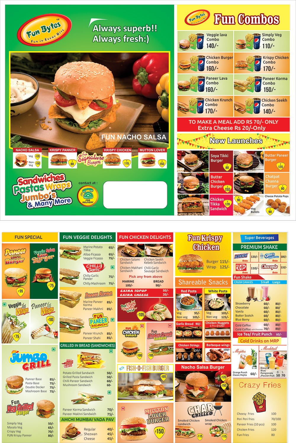 Fun Bytes, India | Get our menu