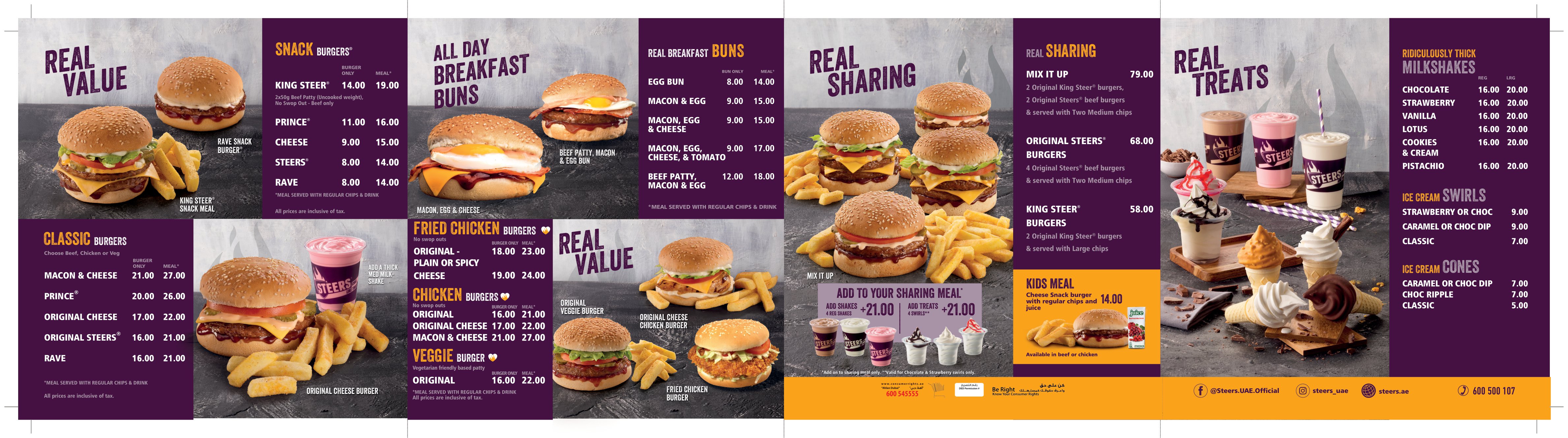 Steers UAE, | Get our menu