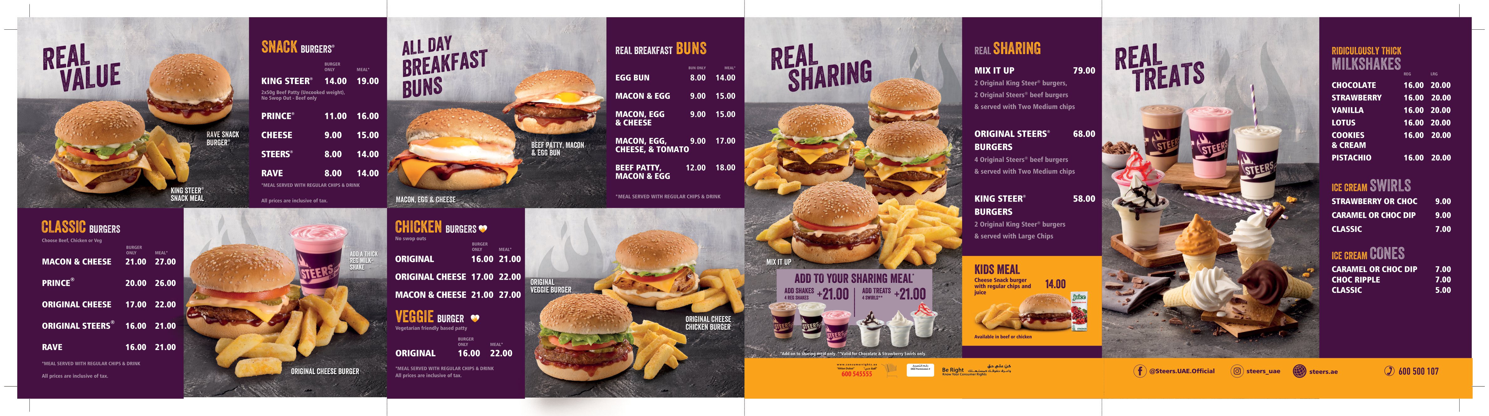 Steers UAE, | Get our menu