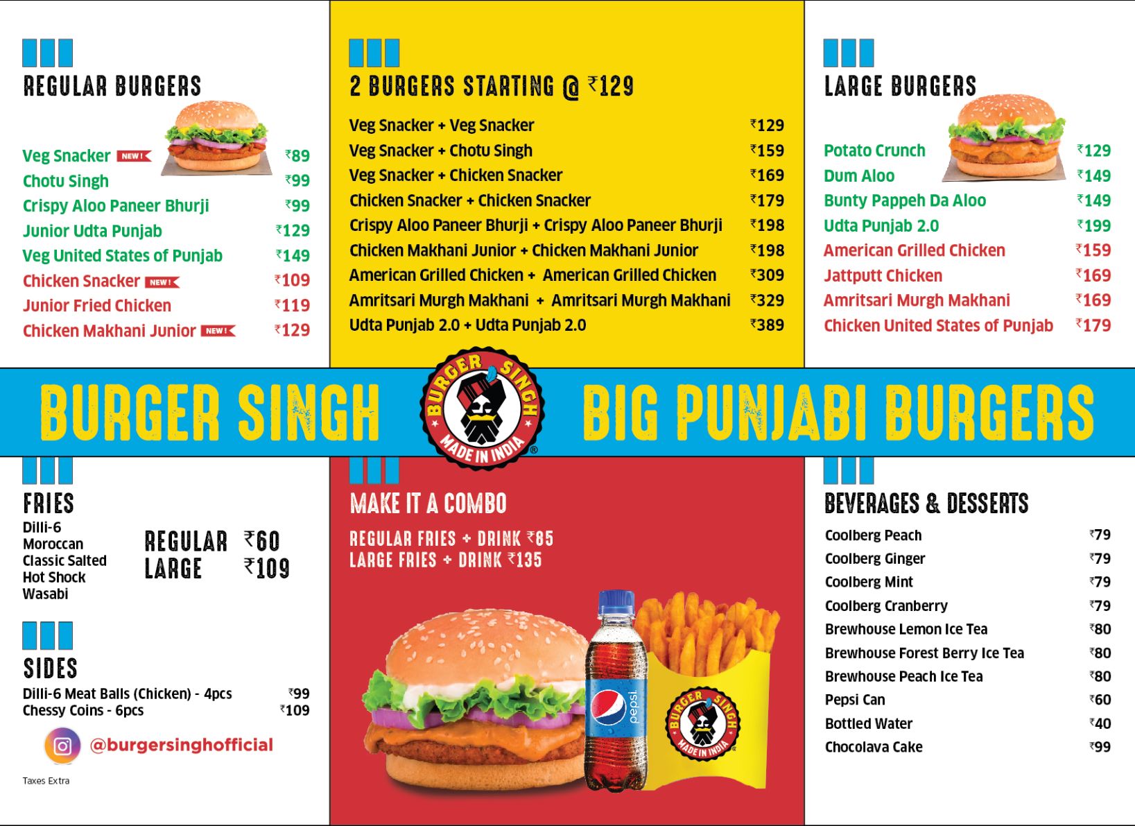 Burger Singh, India | Get Awesome Deals